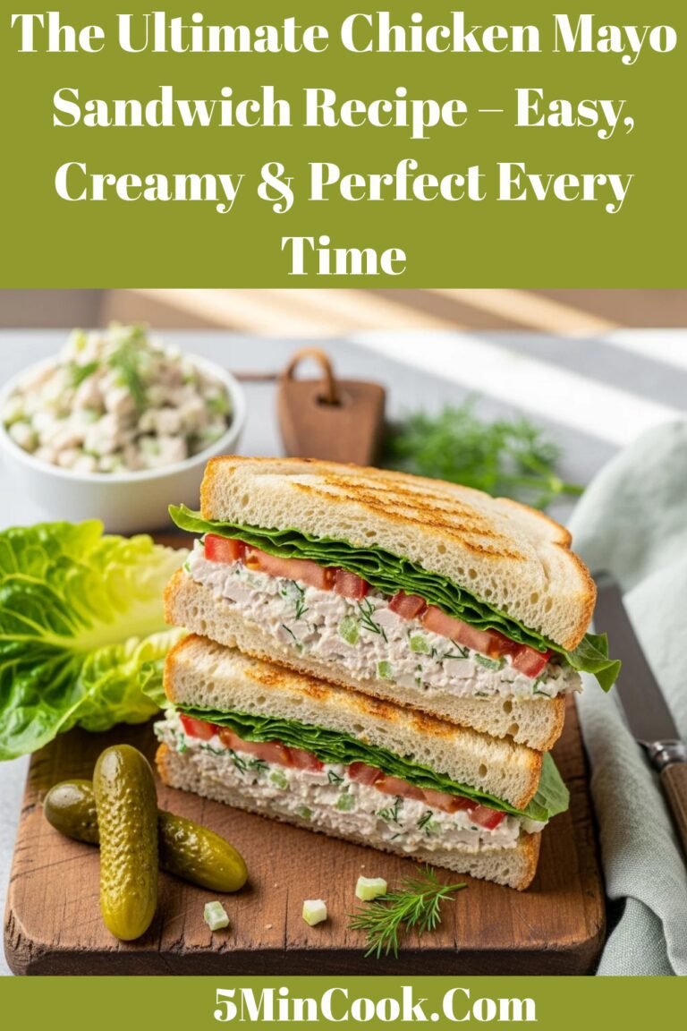 The Ultimate Chicken Mayo Sandwich Recipe – Easy, Creamy & Perfect ...