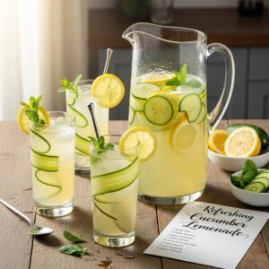 Refreshing Cucumber Lemonade Recipe – Easy Homemade Summer Drink - 5 ...